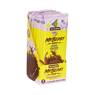 Feastables MrBeast Original Chocolate Bars, 2.1 oz (60g), 10 Pack - Walmart.com