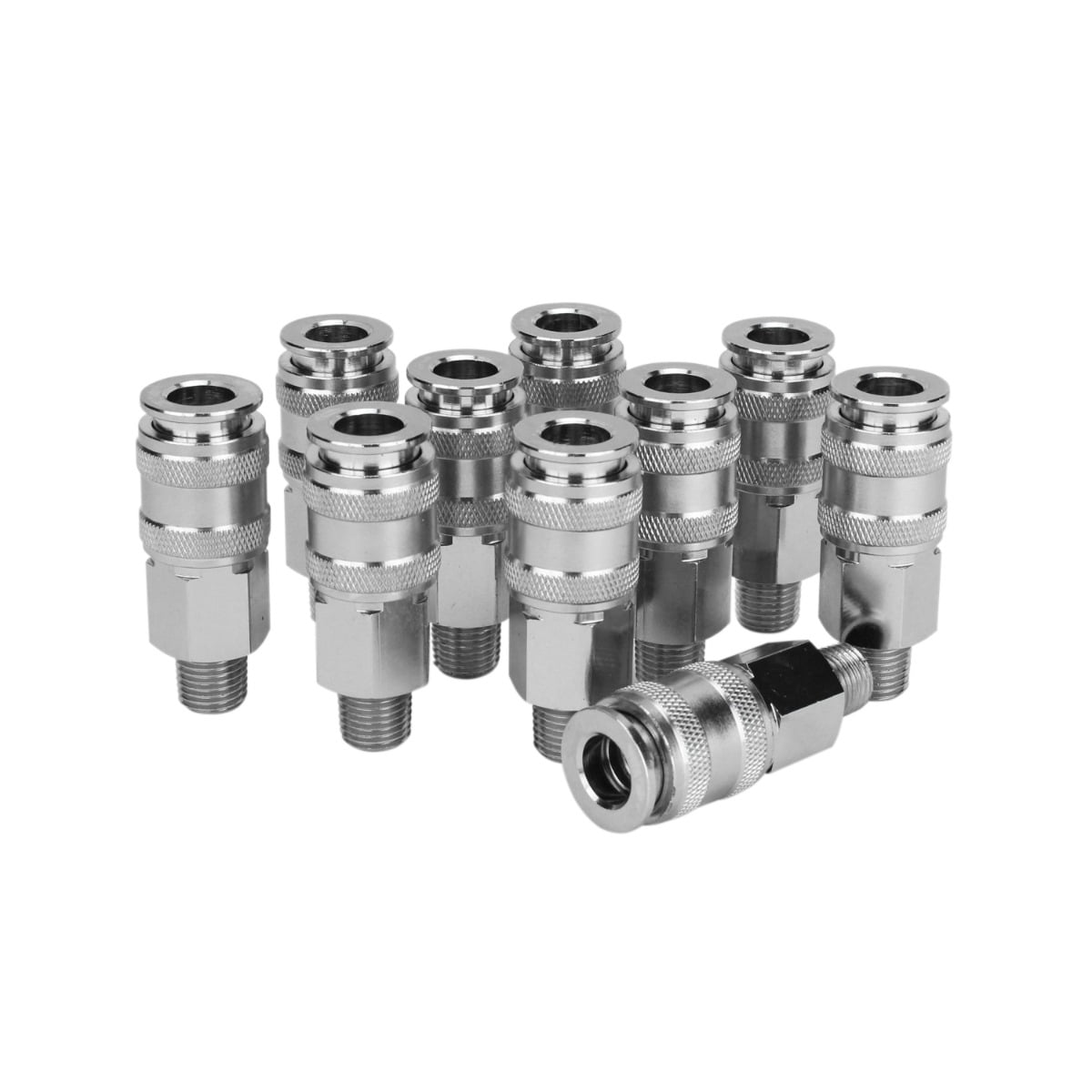 Milton 5 In ONE™ 744 Universal Quick-Connect Coupler, 1/4" MNPT - Box ...