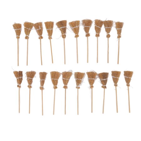Witch Broomstick,20pcs Mini Witch Broom Mini Straw Broom Mini Witch ...