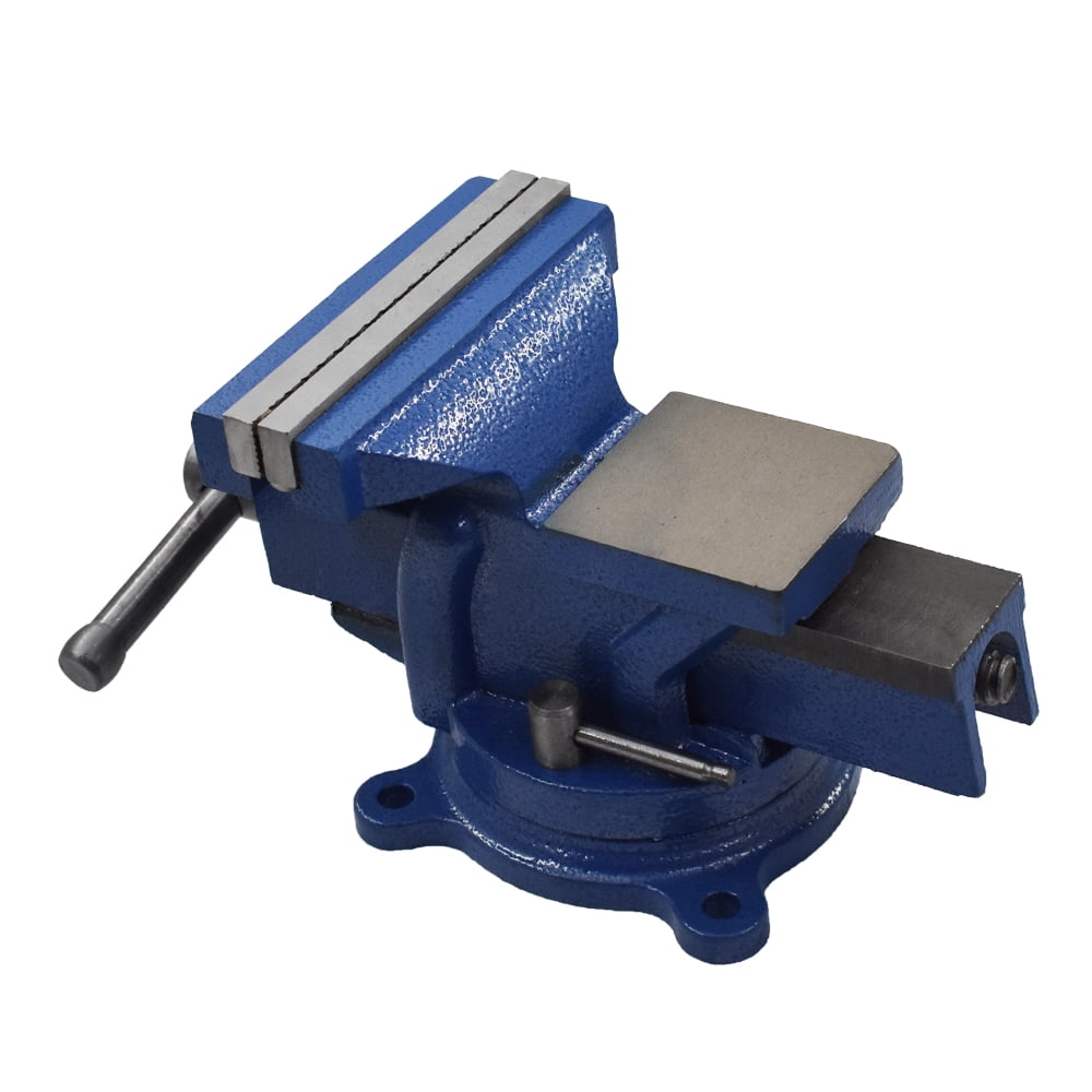 SEBLAFF 5 Inch Bench Vise with Anvil Swivel Locking Base Table Top ...