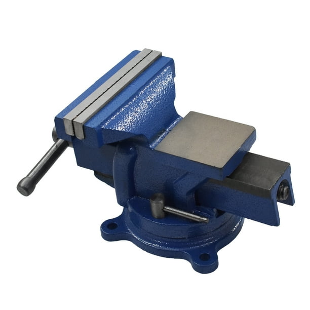 SEBLAFF 5 Inch Bench Vise with Anvil Swivel Locking Base Table Top ...