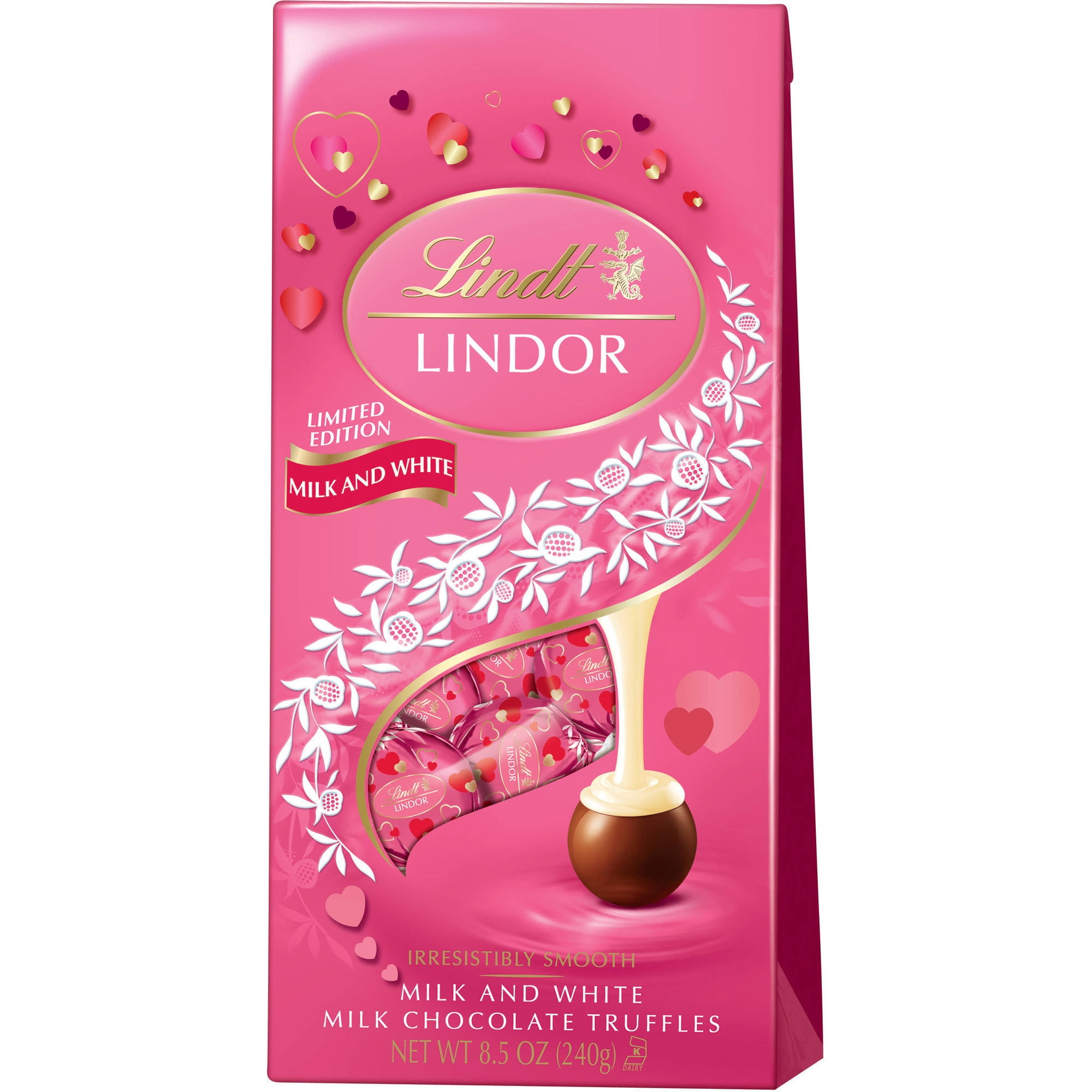 Lindt Lindor Milk And White Milk Chocolate Truffles Limited Edition 8