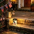 USA Flag Solar Memorial Light Waterproof LED Outdoor Garden Cemetery ...