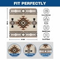 Brown Triangle Combination Chair Back Covers Set of 4, Bohemian Luxury ...