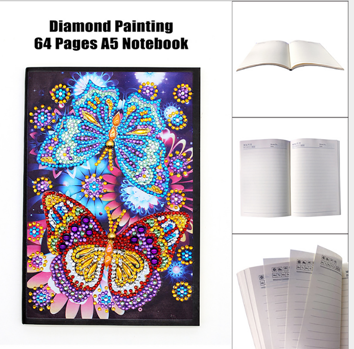 64 Pages A5 Painting Diamond Painting Diary Notebook DIY Journal ...