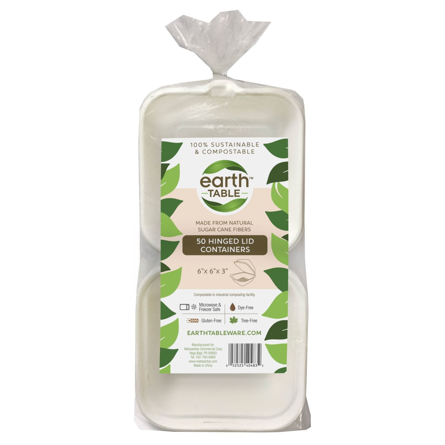 Earth Table Compostable Small Paper Take-Out Container, 1-Compartment ...