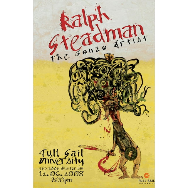 Ralph Steadman Art Exhibition Poster 24Inx36In Art Poster 24x36 Multi ...