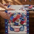 4th Of July Decorative Tablecloth and Table Runner Independence Day ...