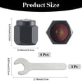 1 Set Aluminum Alloy Valve Stem Caps Universal Car Tire Valve Caps with ...