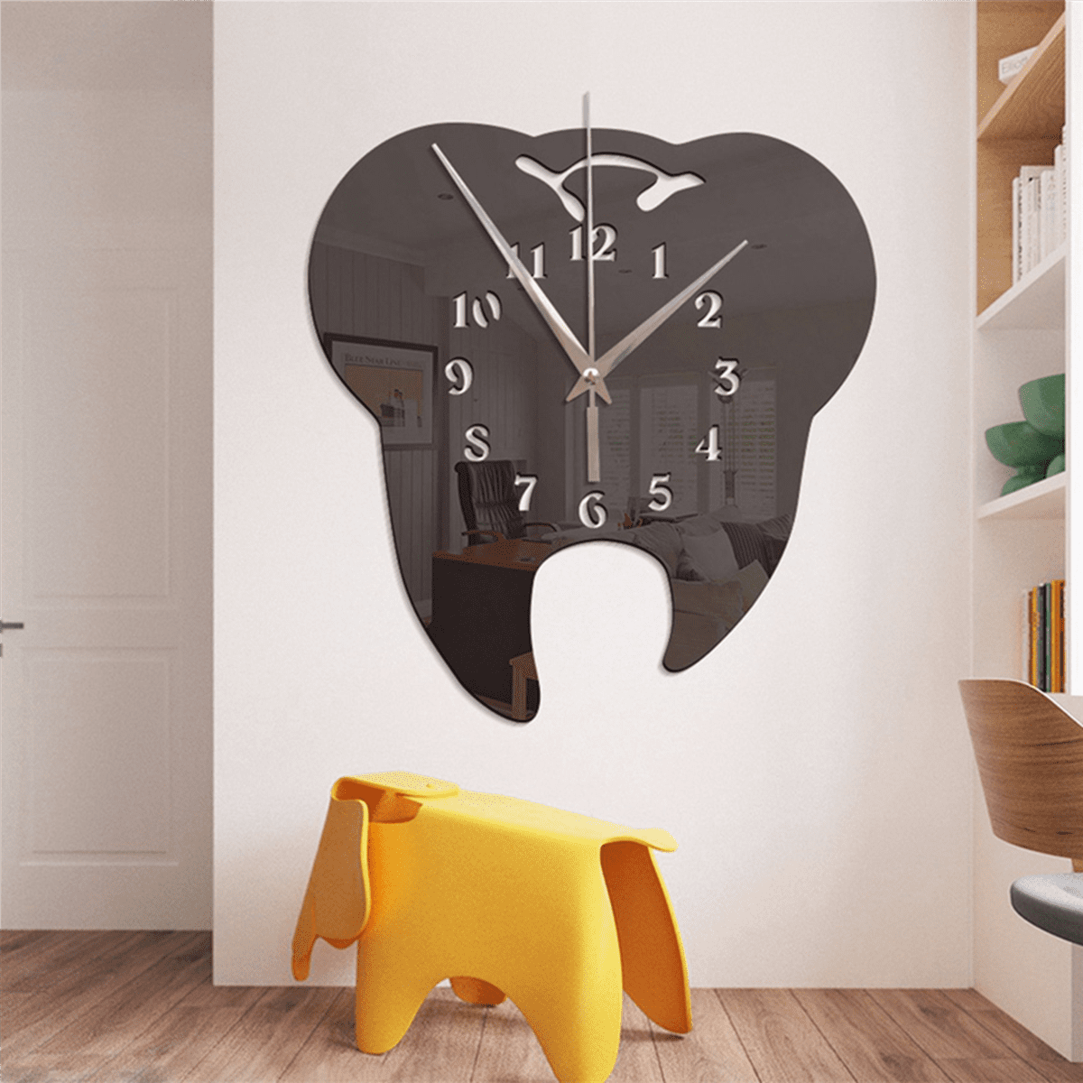 Click here for Unbranded 2x Tooth-Shaped Wall Clock Dental Orname... prices
