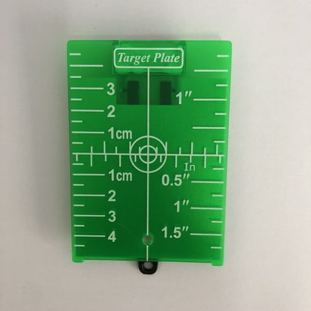 PERTTYUNG 1PCS inch/cm Laser Target Card Plate For Green Laser Level 11 ...