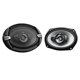 Car Speaker Bundle Combo: 2 Pairs of JVC CS-DR693 6x9" Inch 4-Way 1100 Watt Audio Coaxial ...