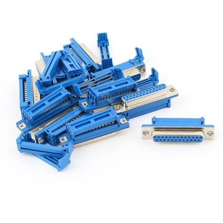 10Pcs DB25 25 Pin Female Straigh IDC Type Flat Ribbon Cable Adapter ...