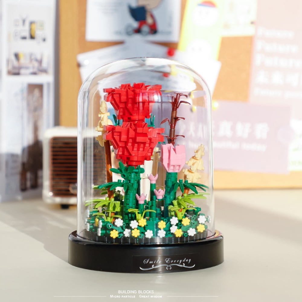Rose Bouquet Building Kit, Rose Bouquet Building Blocks, Flower ...