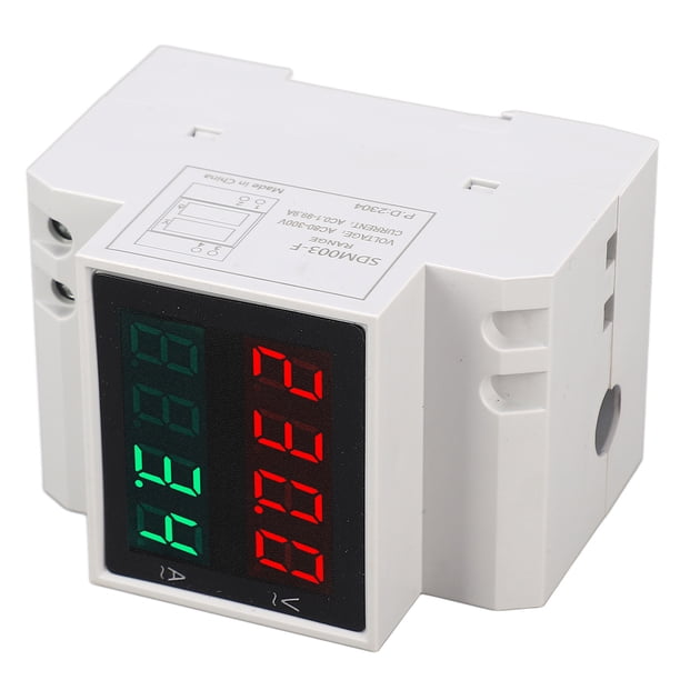 Voltmeter Ammeter, Single Phase 4 Digit Display Volt Ampere Meter Flame ...