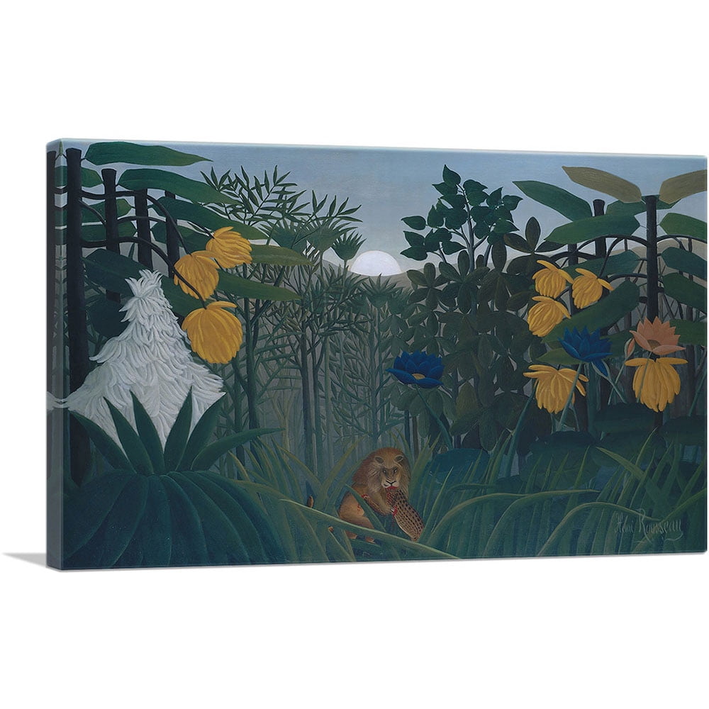 ARTCANVAS The Repats of the Lion 1907 Canvas Art Print by Henri ...
