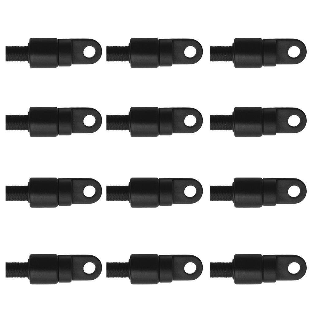 12 Pieces/ Set Nylon Shock Cord End Stop for 6mm Kayak Canoe Rope ...