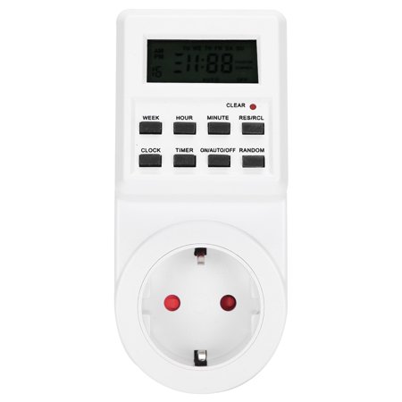 Timer Switch, Intelligent Programmable LCD Screen Power Switch Socket, High Accuracy For Kitchen ...