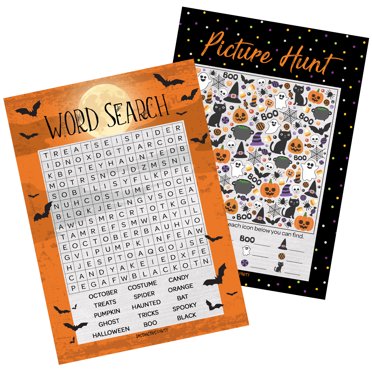 Bewitched Halloween Party Games Word Scramble (25 Pack) Unscramble ...
