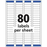 "Avery Shipping & Mailing Easy Peel Return Address Labels, 1/2""x1-3/4 ...