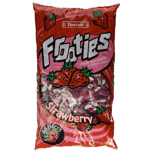 Tootsie Roll Strawberry Frooties - 360 Pack,38.8OZ - Walmart.com