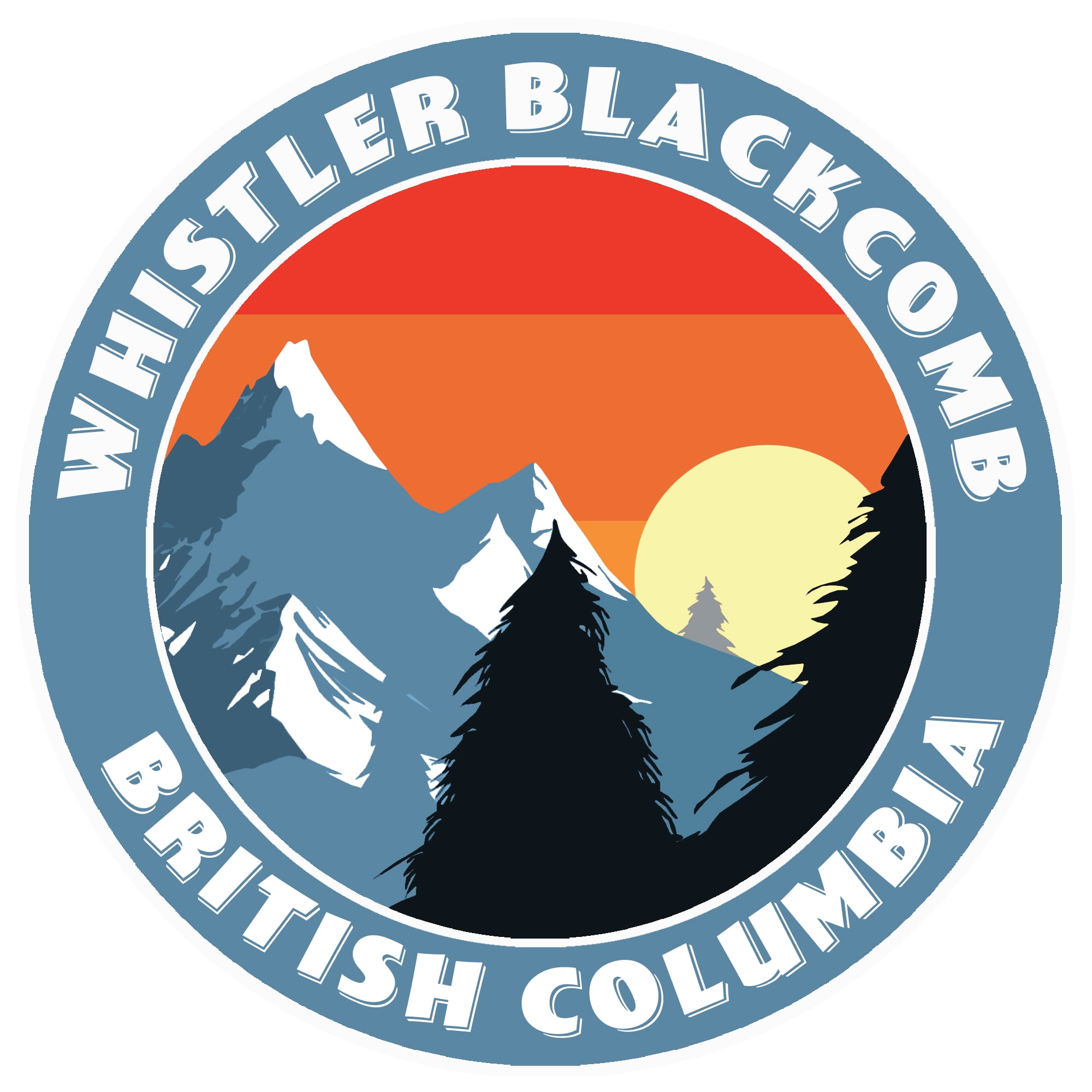 Whistler Blackcomb, British Columbia Decorative Car Truck Decal Window ...