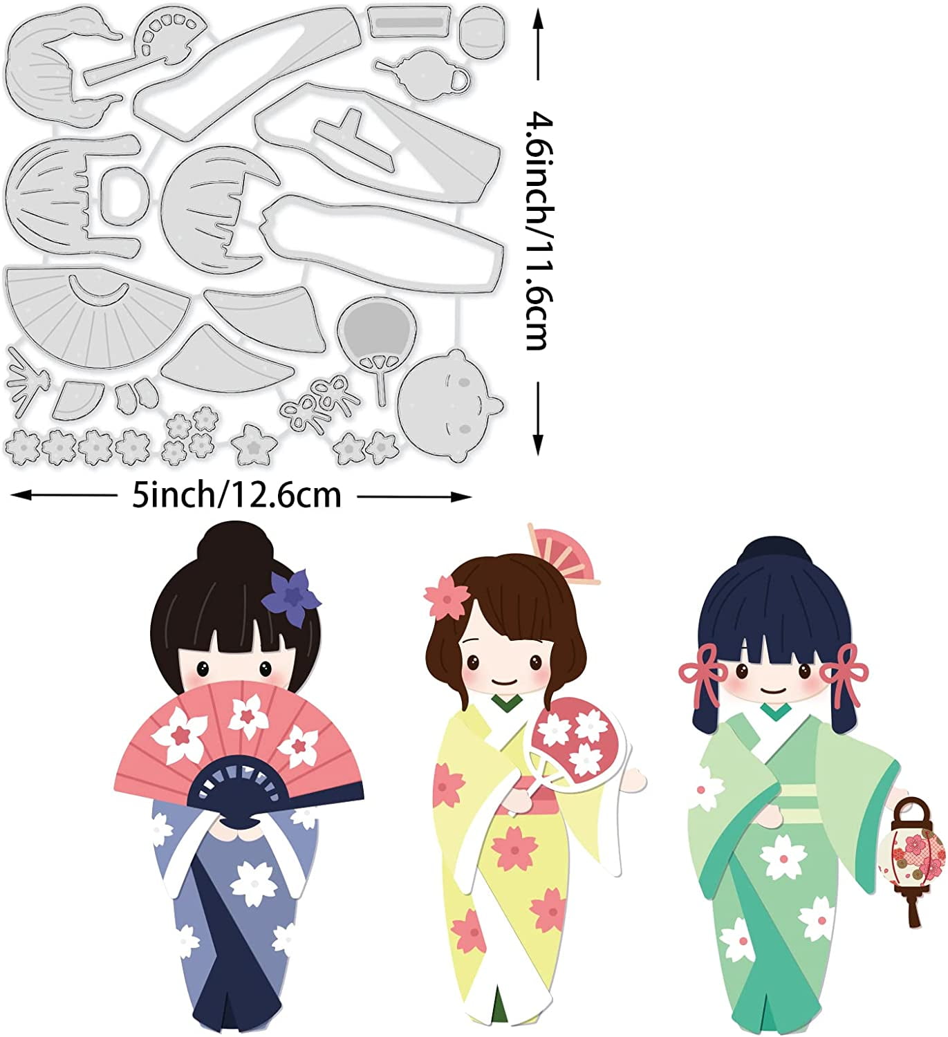 Japanese Paper Dolls Template