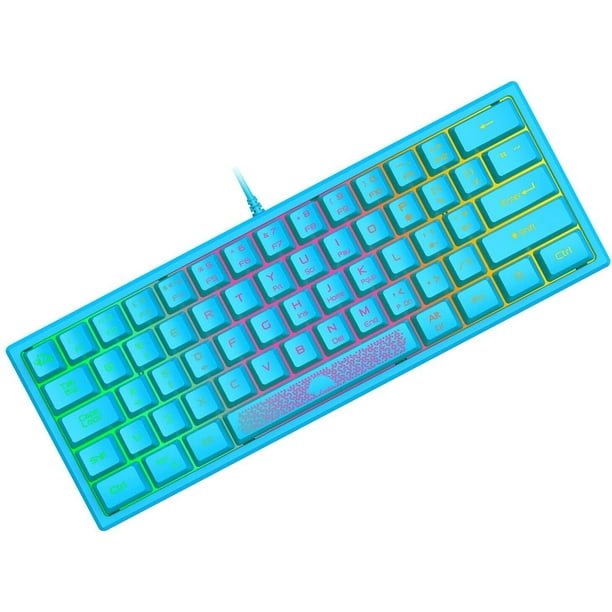 ZIYOU LANG K61 60% Percent Gaming Keyboard, Compact RGB Chroma Backlit ...