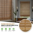 LazBlinds Cordless Bamboo Roman Shades, Light Filtering Window ...