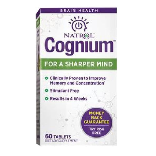 Suplemento Natrol Cognium Memory Extra Strength 200 mg 60 comprimidos ...
