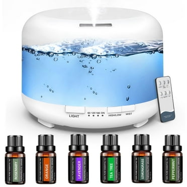 BCOOSS 500ml Essential Oil Diffuser with Remote Control , Aroma ...