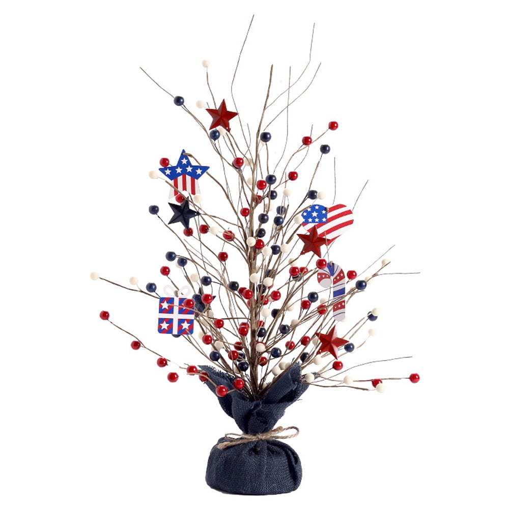Patriotic Berry Table Tree, Independence Day Americana Berry Table Tree ...