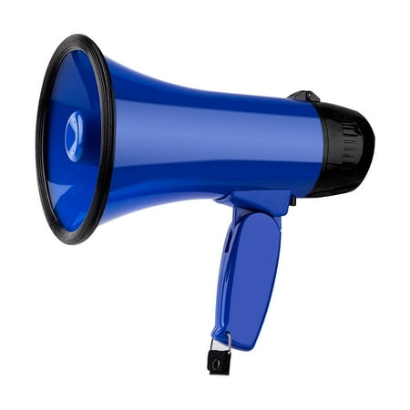 Handheld Bullhorn Megaphone Adjustable Recording 25W Lightweight Voice ...