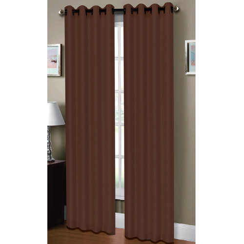 Raphael Heathered Faux Linen Extra Wide Grommet Curtain Panels ...
