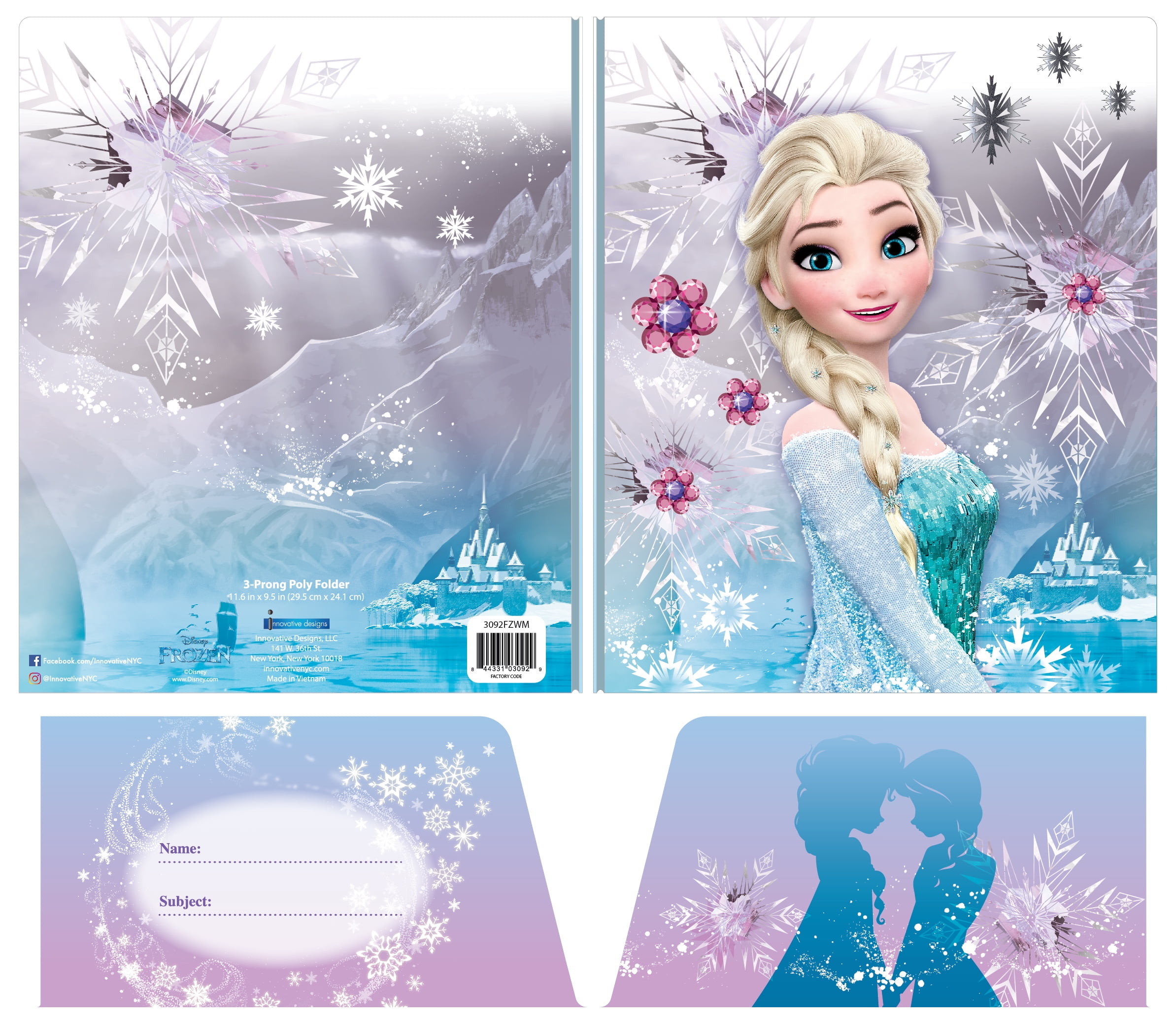 Disney Frozen Poly Folder - Walmart.com
