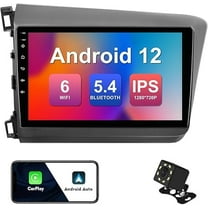2+32G 9 inches Android 12 Car Stereo for Honda Civic 2012-2015 IPS ...