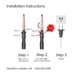 USTAR 5 in 1 Ceramic Curling Iron Wand Set with 5 Interchangeable ...