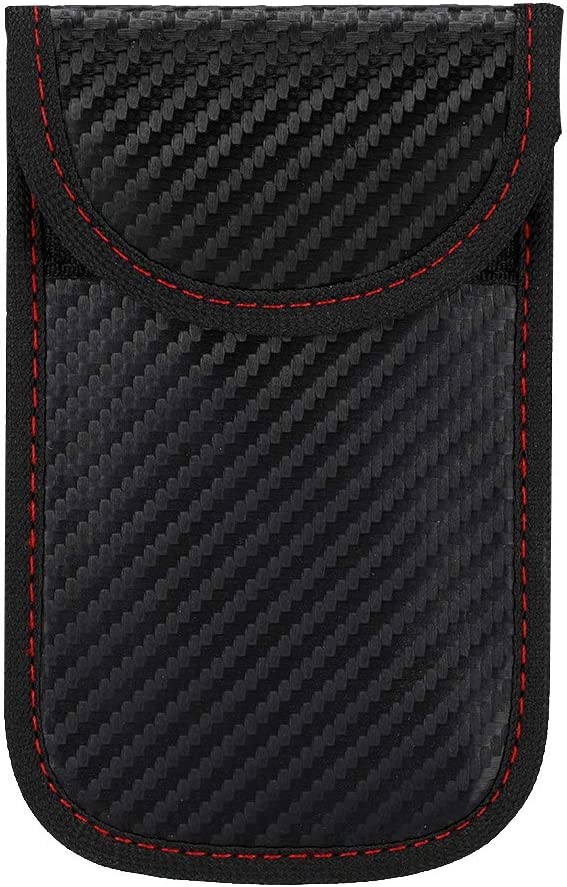 Carbon Fiber Signal Blocking Bag,Universal Car Key Shielding Bag ...