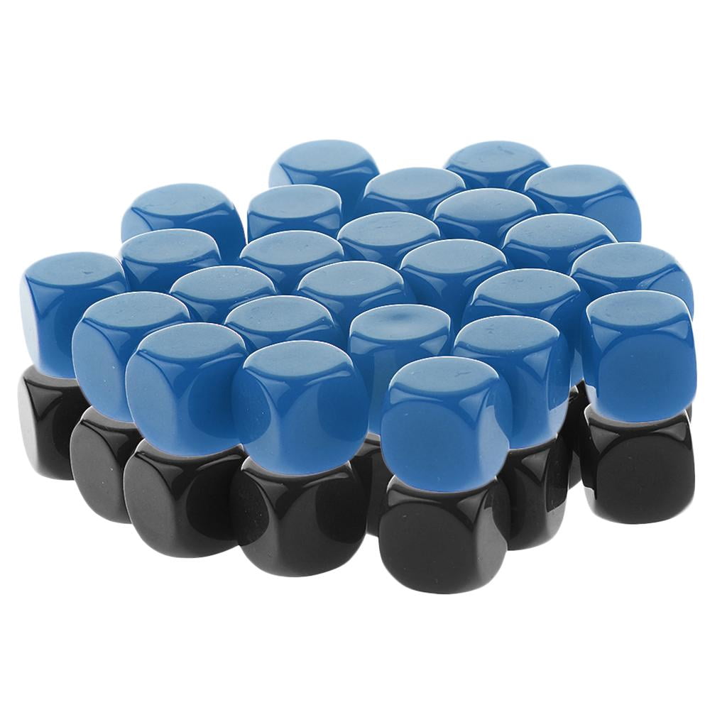 50 Uds Dados D6 de seis caras en blanco Zulema para tablero de cubos de ...