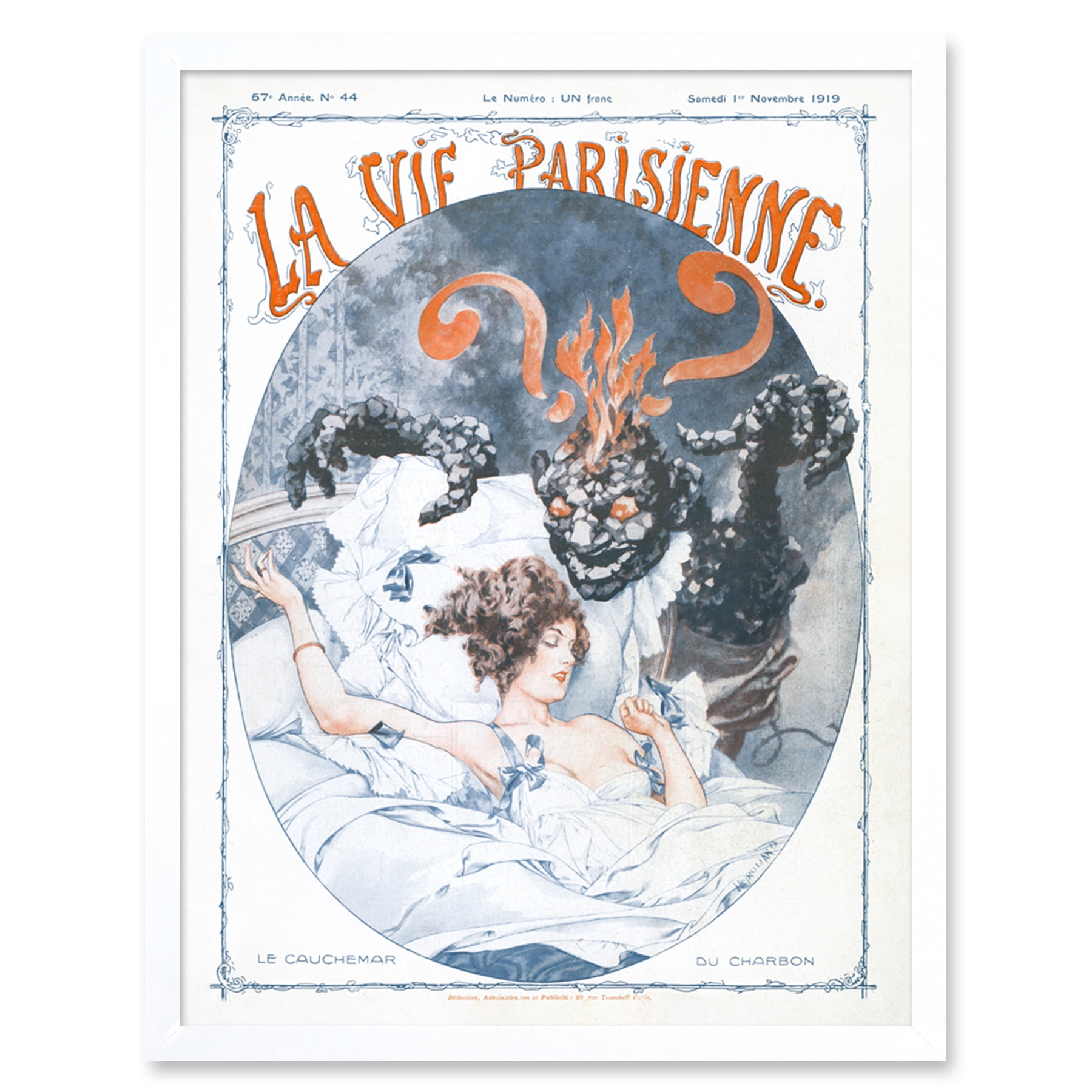 Vintage French Fashion La Vie Parisienne Coal Monster Nightmare ...