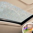 Botanical Rose Bud Window Privacy Film Rainbow Static Cling Stain Glass ...