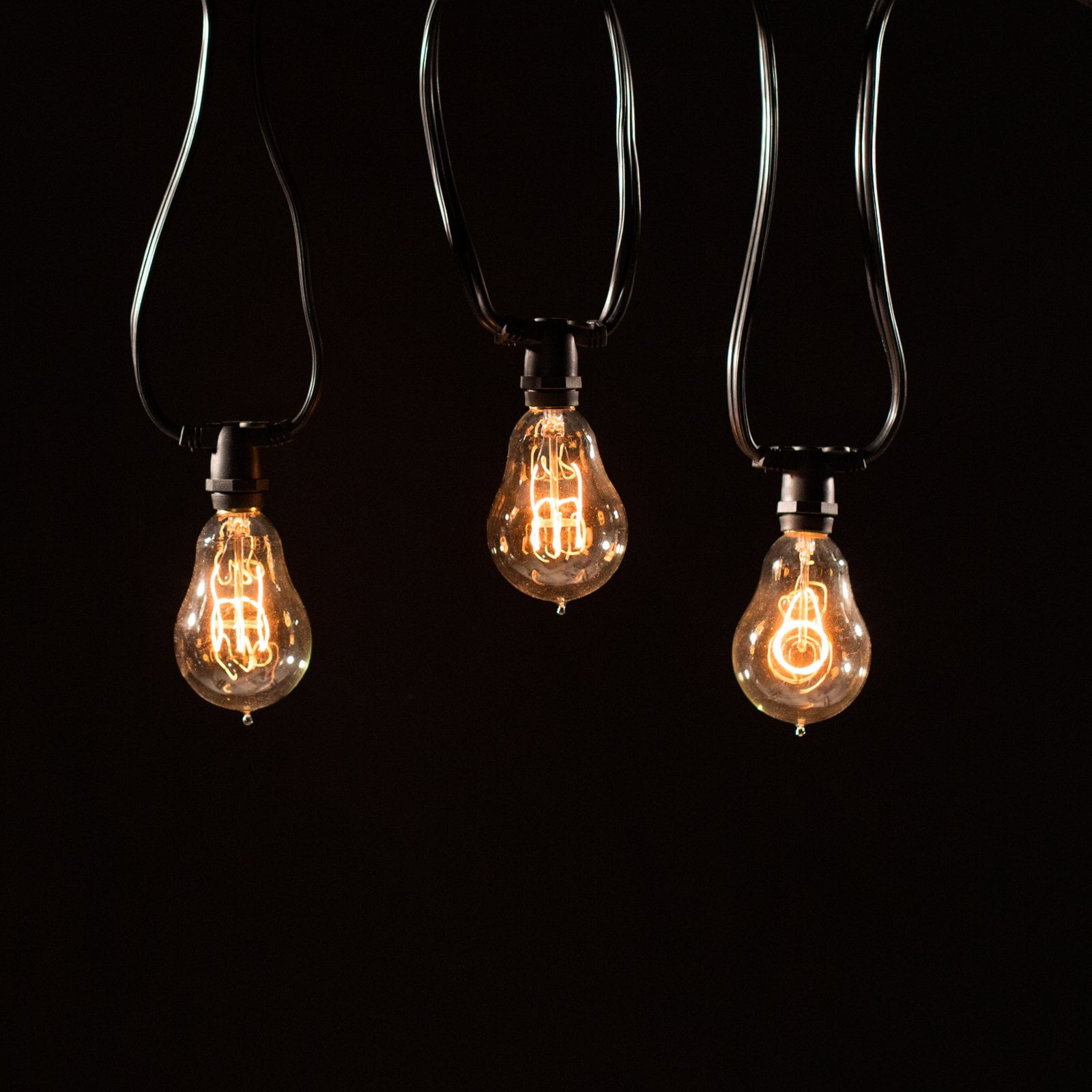 Bulbrite STRING15/E12 25 ft. Outdoor String Light with Vintage Edison ...