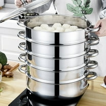 BENTISM 5-Tier Stainless Steel Steamer 11in Multi-Layer Cookware Pot ...