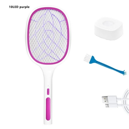 Bug Racket 5W LED Rechargeable Fly Racket Light Electric Pest Insect ...