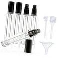 5 Piece Travel Friendly Perfumes Sprayers Bottle Set Glass Container ...