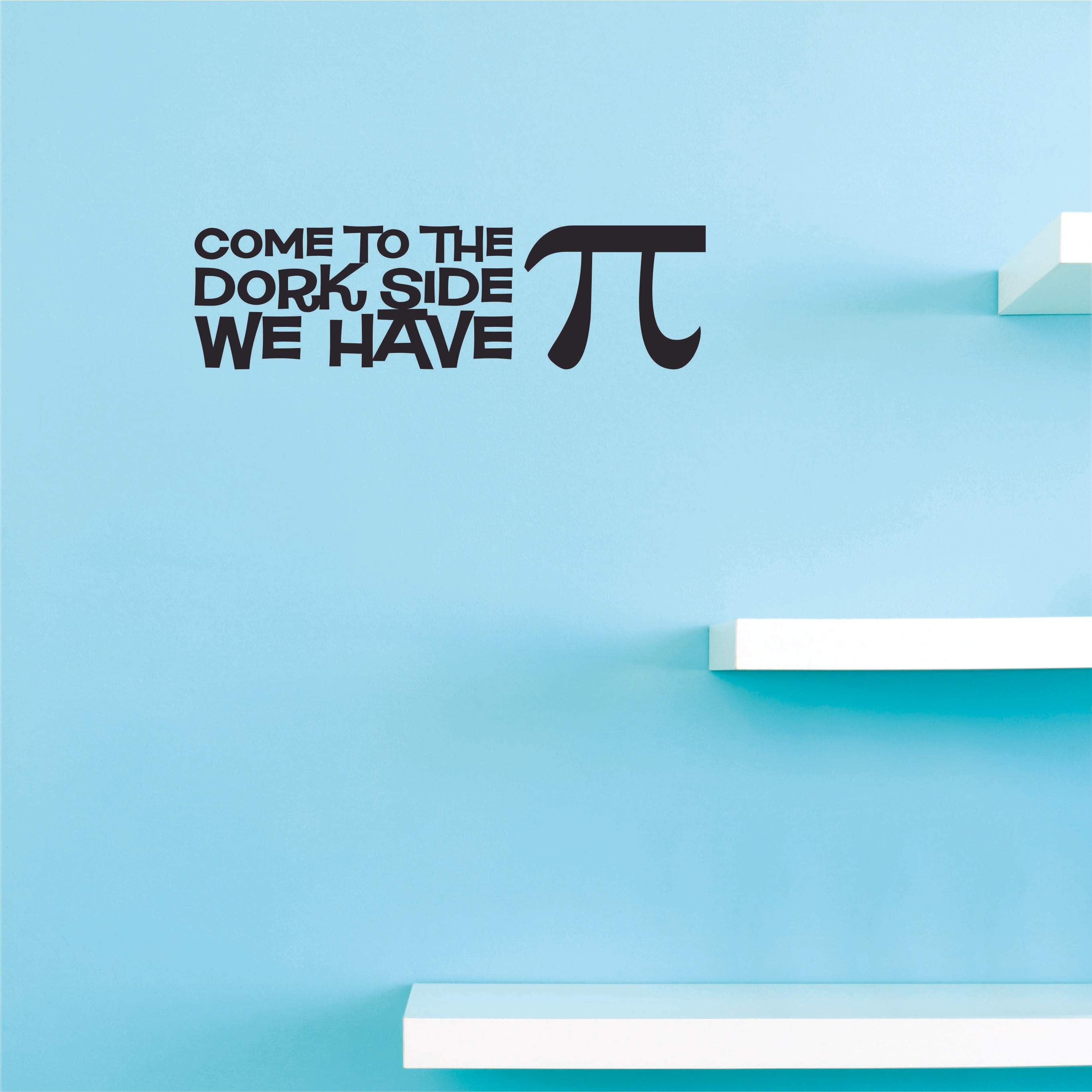 Dork Side Cool Lettering Quotes Art Sticker | 20" x 40" DIY Removable ...