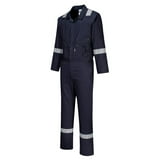 Portwest C814 Iona Lightweight Reflective Cotton Coverall Navy, X-Large ...