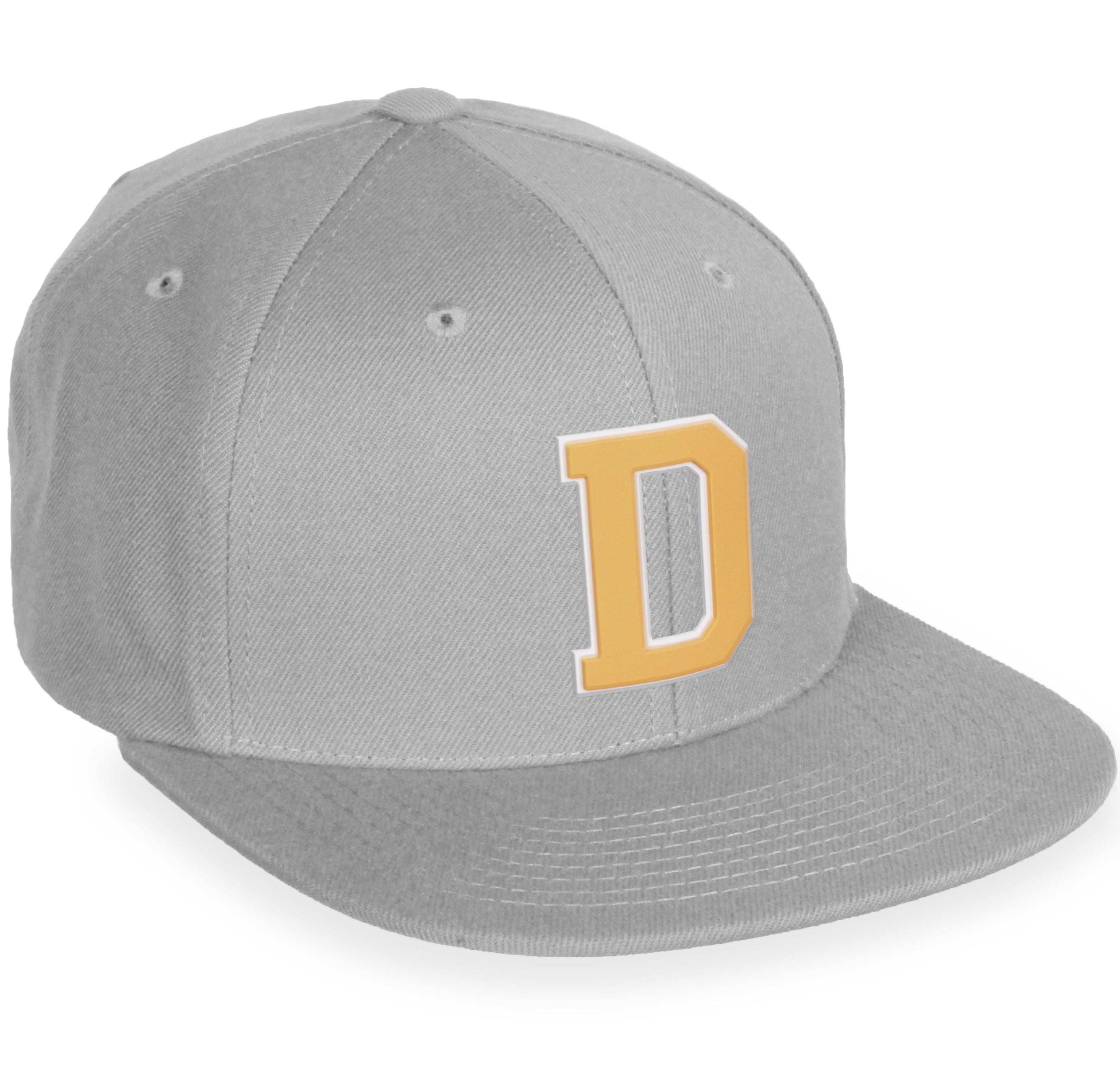 Daxton Classic Snapback White Neon Orange A to Z Letters Flat Bill ...