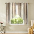 Brown Grey Sheer Curtains Swag Valances for Windows Abstract Neutral ...