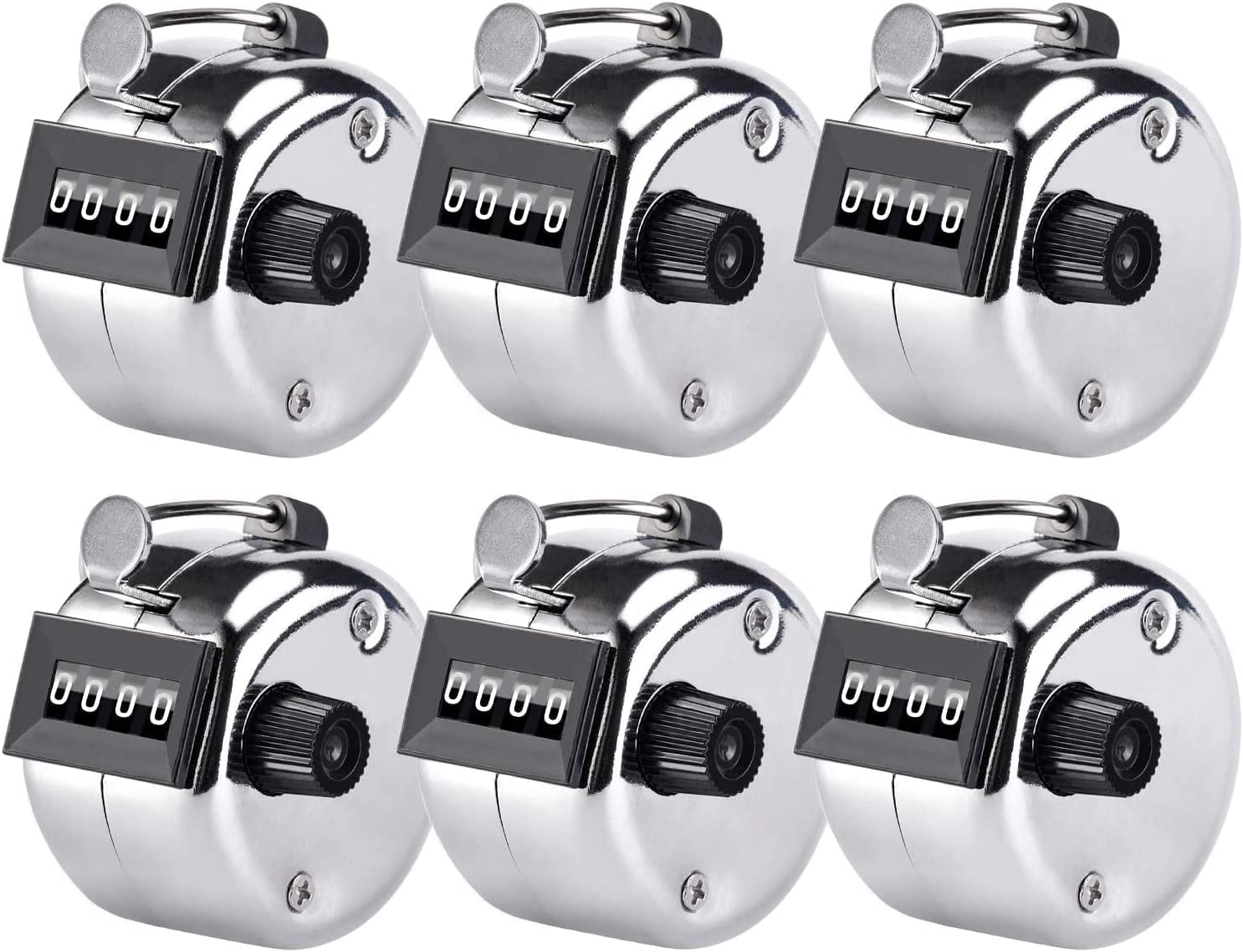 Metal Handheld Tally Counter 4-Digit-1 & Budget 6 Pack Bundle - Walmart.com